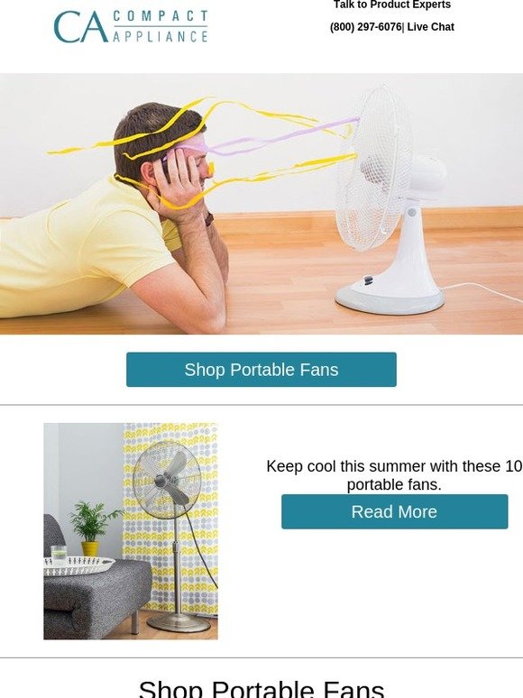 Compact Appliance: 10 Portable Fans To Keep You Cool This Summer | Milled