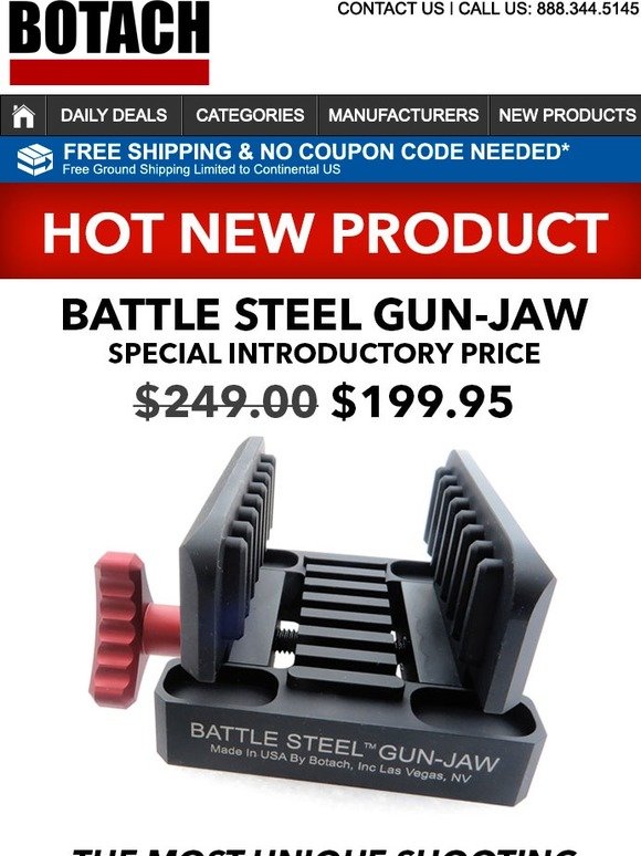 Botach Tactical: New Product - Battle Steel Gun-Jaw | Milled