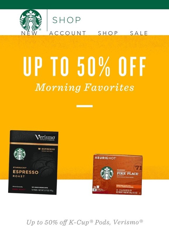 Starbucks Email Newsletters: Shop Sales, Discounts, and Coupon Codes