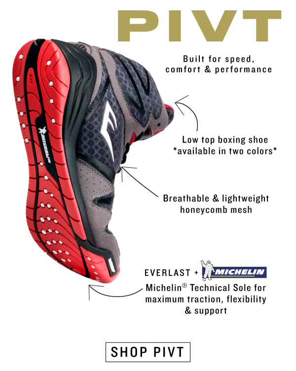 Everlast: NEW! PIVT, The Boxing Shoe Reinvented | Milled