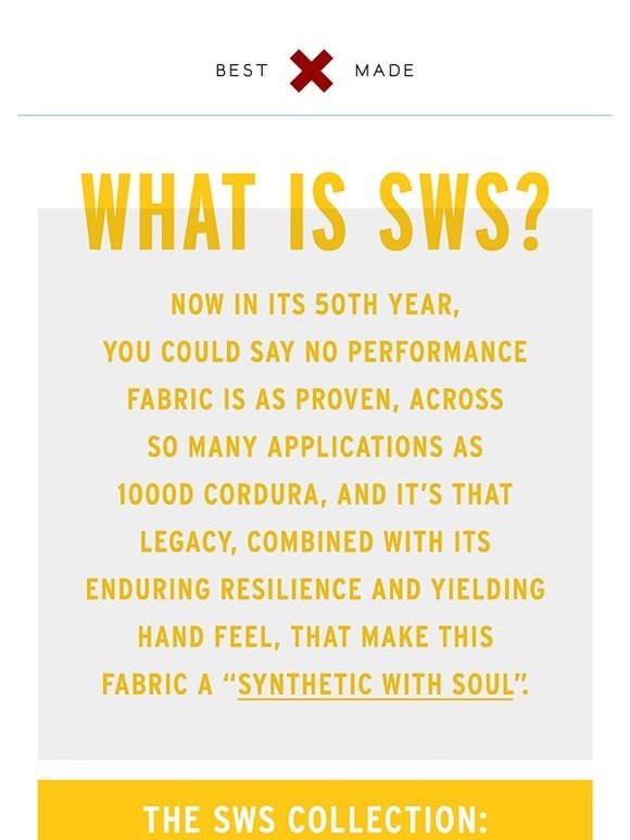 Best Made Company: What is SWS? | Milled