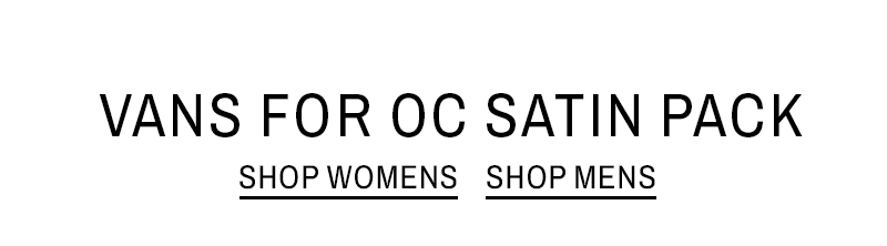 Opening Ceremony: Limited-Edition Vans For OC: A Smooth Satin Take On ...