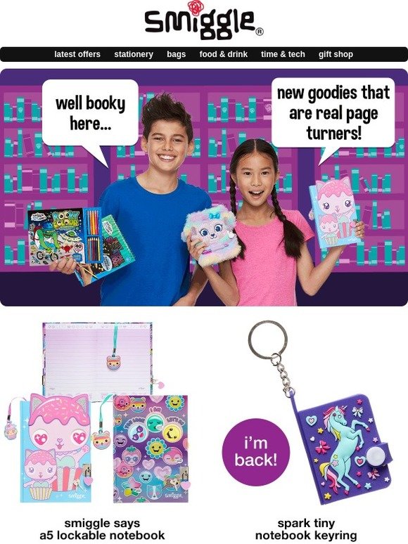 Smiggle: look, new books! | Milled