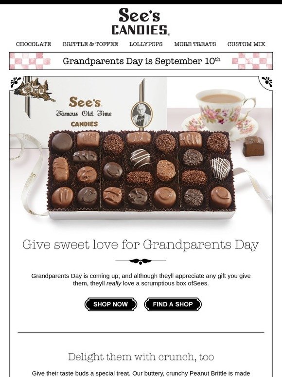 See's Candies: Love and chocolate for Grandparents Day | Milled