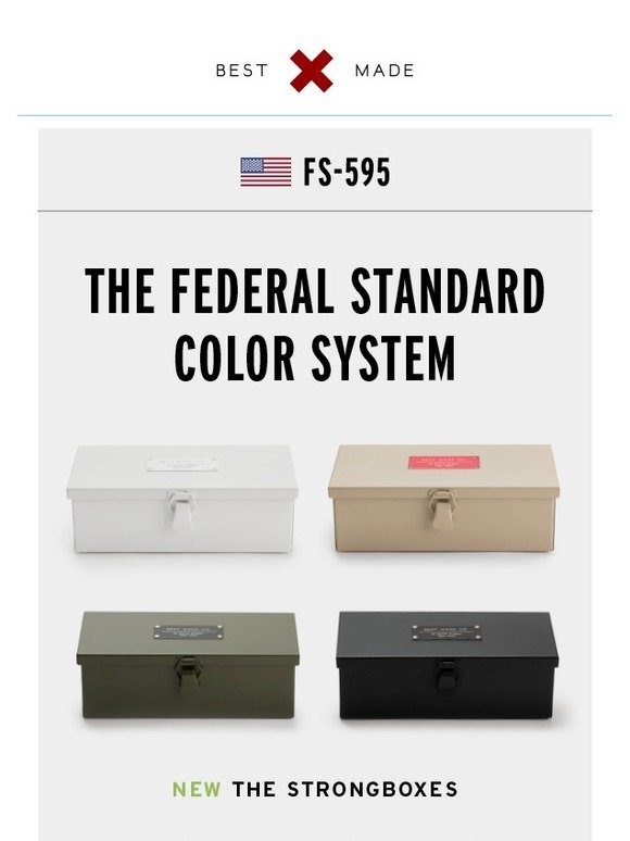 Best Made Company: The Federal Standard Color System | Milled