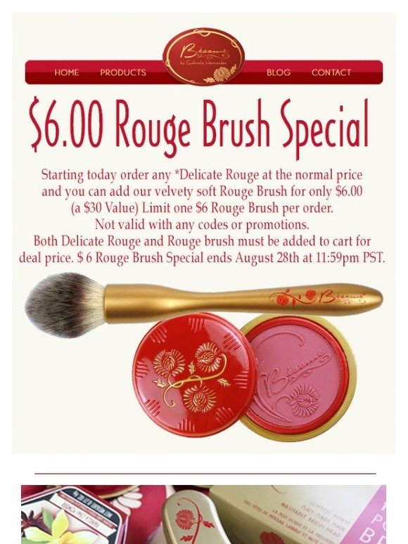 Besame Cosmetics: $6 Rouge Brush - Bésame Cosmetics August 25th | Milled