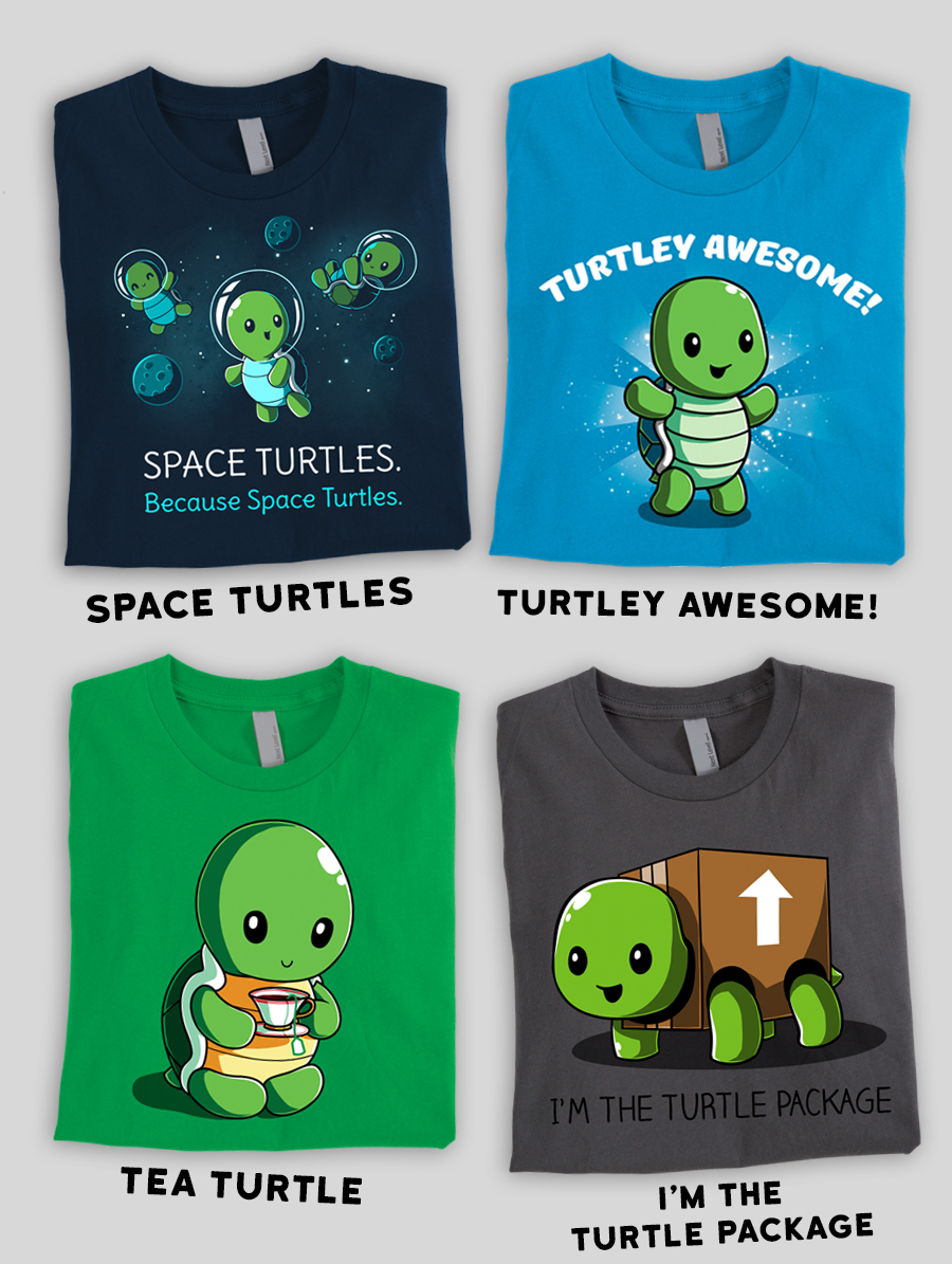 TeeTurtle: 4 TURTLEY AWESOME tees! 🐢 | Milled