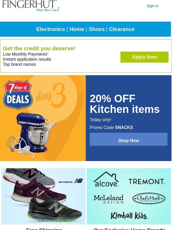 Fingerhut: Fingerhut: 20% OFF Kitchen items – 7 Days of Deals | Milled