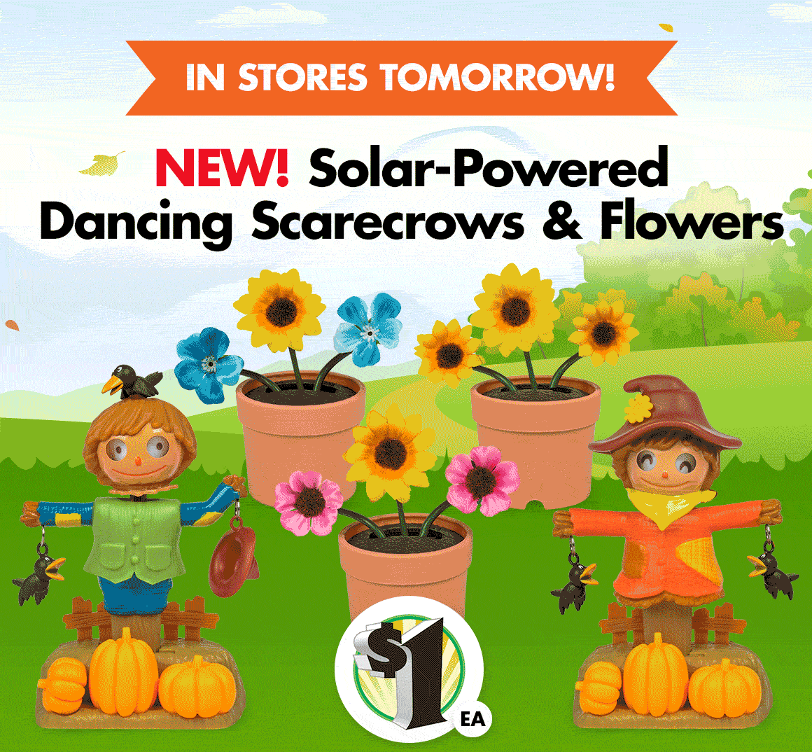 Dollar Tree: Protect Your Solar Garden with Dancing Scarecrows! | Milled