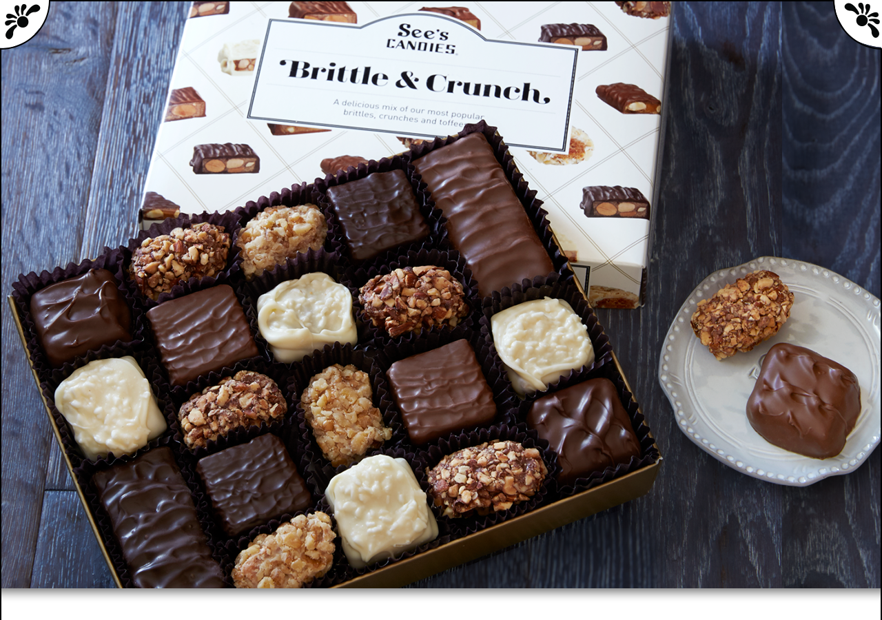 See's Candies: Snack loud, snack proud: Brittle & Crunch is here! | Milled