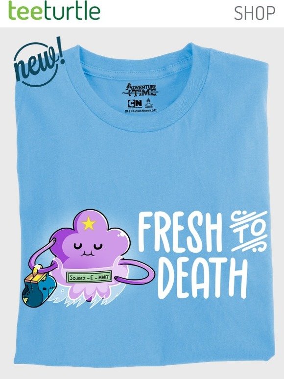 TeeTurtle: NEW Lumpy Space Princess tee! 💜 | Milled