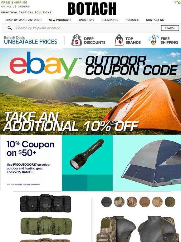 Botach Tactical: Take An Additional 10% Off These Deals w/ Ebay Coupon ...