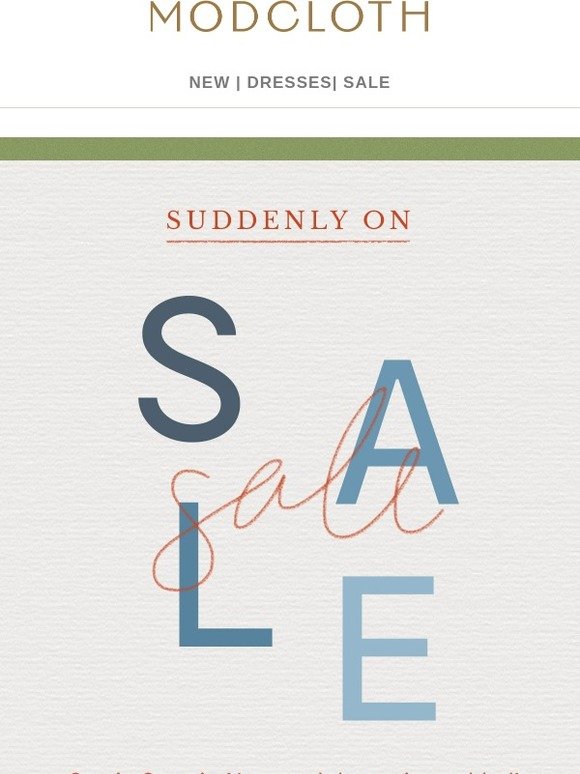 Modcloth: New markdowns, anyone? | Milled