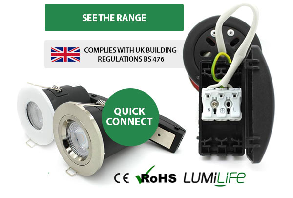 LED Hut: NEW & IMPROVED! Quick Connect Fire Rated GU10 Downlights | Milled