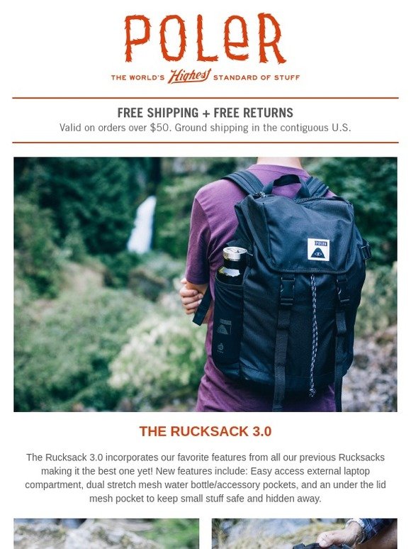 Poler: New Updated Bags! | The Rucksack 3.0 & Rambler Pack 2.0 | Milled