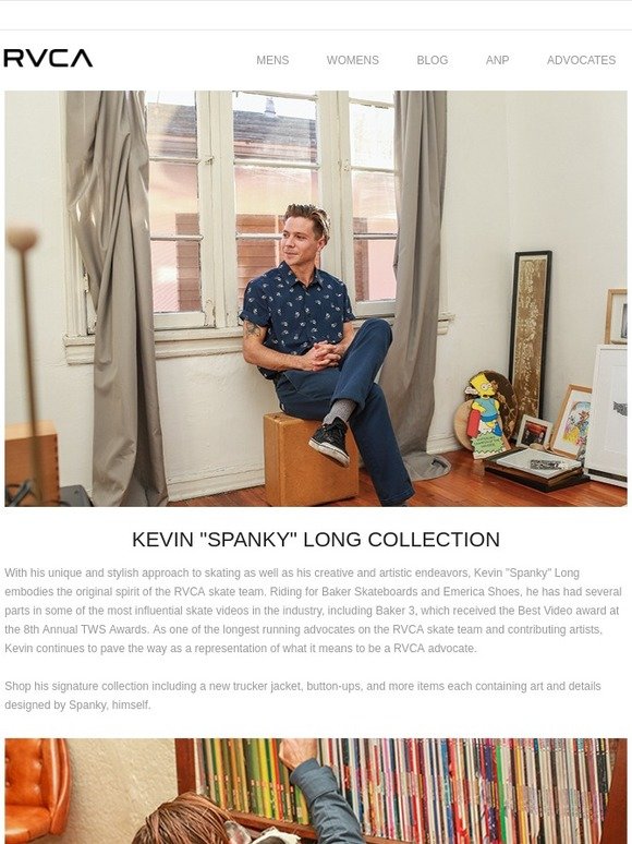 RVCA: New in the Kevin "Spanky" Long collection 👉 | Milled