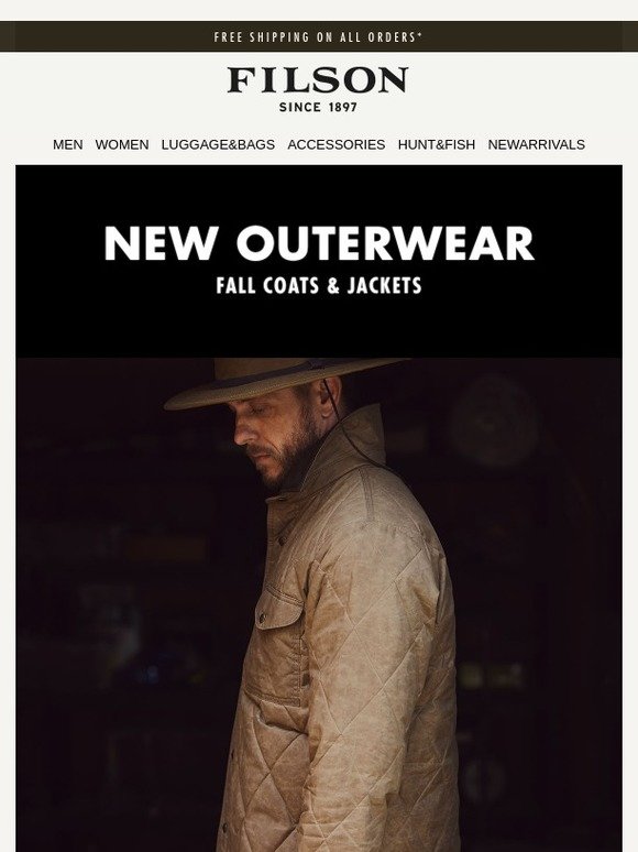 Filson: New Arrivals: The Filson Outerwear Shop | Milled