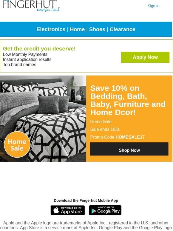 Fingerhut: Fingerhut: 10% OFF select Home items! Savings for every room ...