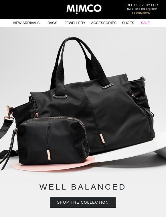 MIMCO: Lightweight and lovable: a new gym and baby bag | Milled