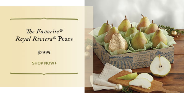 Harry & David: Free shipping on your favorite Royal Riviera Pears. | Milled