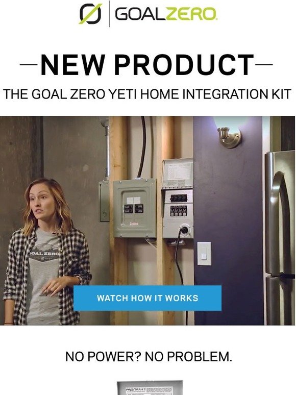 Goal Zero: NEW PRODUCT: Yeti Home Integration Kit | Milled