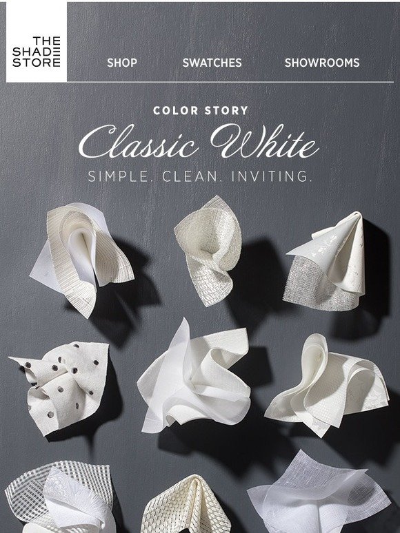 The Shade Store: The Classic White Color Palette | Milled