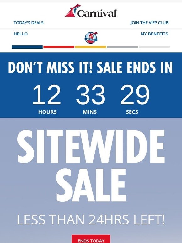 Carnival Cruises: Hurry! Our 72-hour sale is almost over | Milled