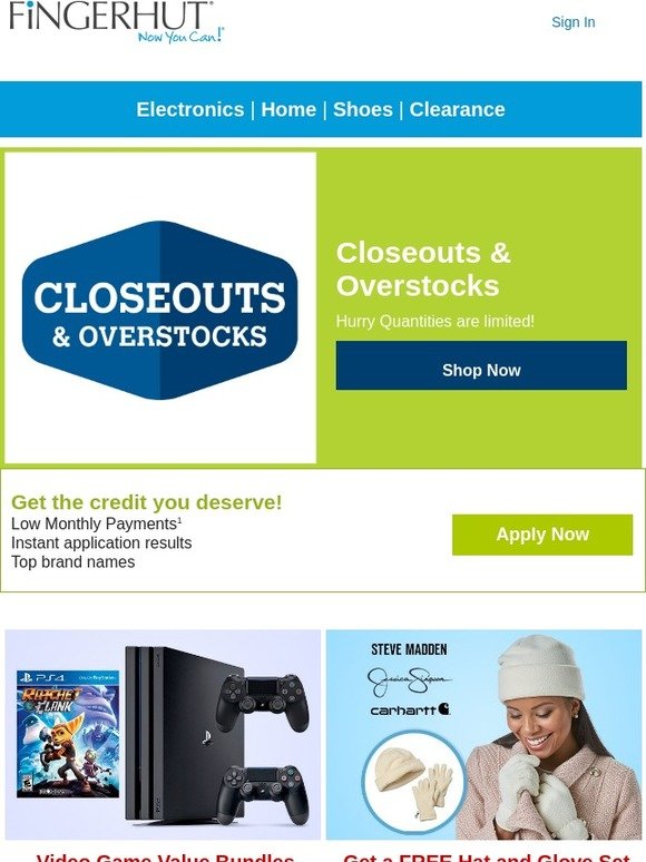 Fingerhut: Fingerhut: Closeouts and Overstocks – find your TOP BRANDS ...