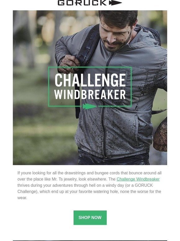 GORUCK: GEAR: The New Challenge Windbreaker | Milled