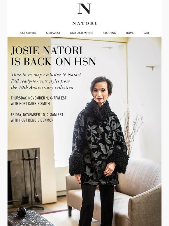 Natori: N Natori: Exclusive Ready-To-Wear on HSN With Josie Natori | Milled