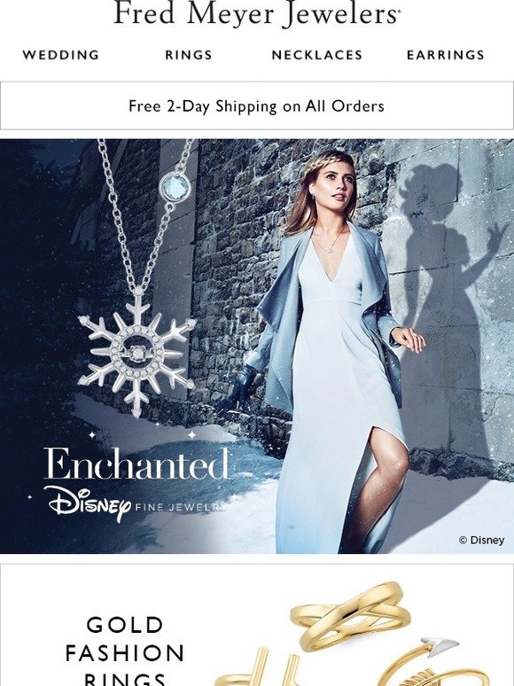 Fred Meyer Jewelers From the Enchanted Disney Collection Elsa Milled