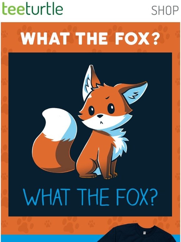 TeeTurtle: NEW fox shirt! 🦊 | Milled