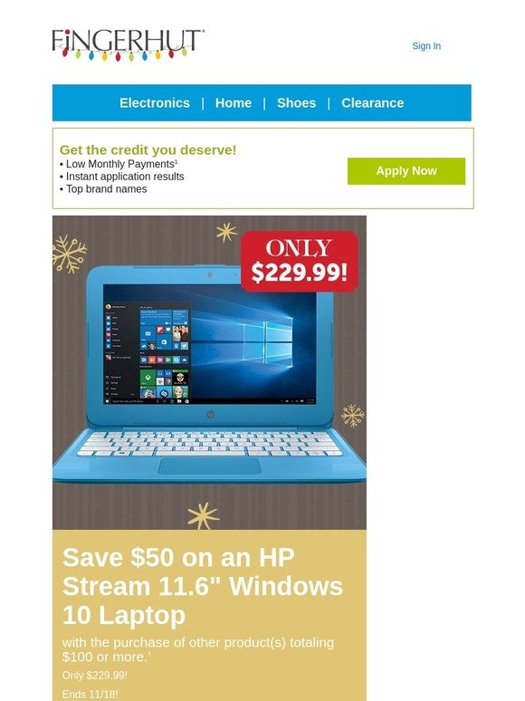 Fingerhut: Fingerhut: Save $50 on an HP Stream 11.6" Windows 10 Laptop ...