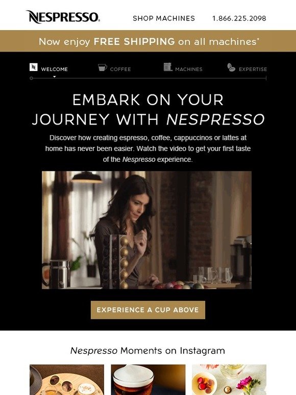 Nespresso: Welcome, let your Nespresso experience begin | Milled
