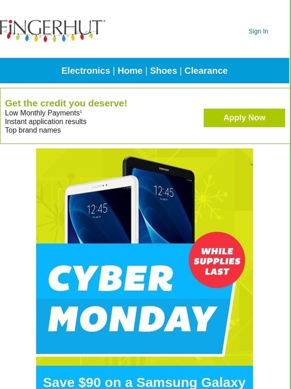 Fingerhut: Fingerhut: Save $90 on a Samsung Galaxy Android Tablet! | Milled