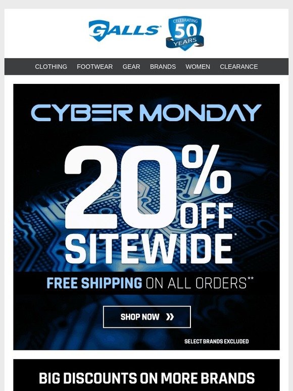 Galls: Only Hours Left - Cyber Sale Happening Now! | Milled