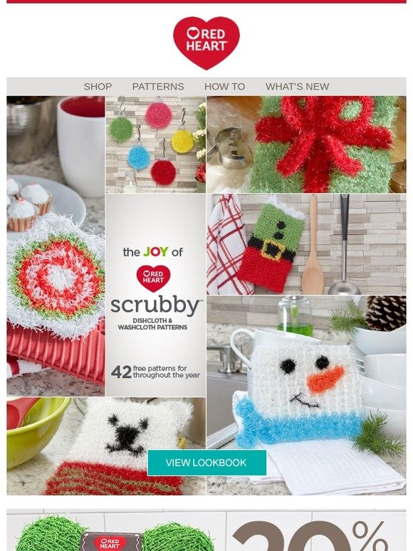 Red Heart: 42 Quick & Easy Scrubby Patterns | Milled