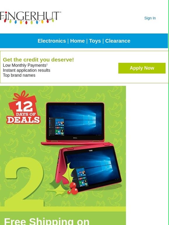 Fingerhut: Fingerhut: ENDING SOON – Free Shipping on Laptops and ...