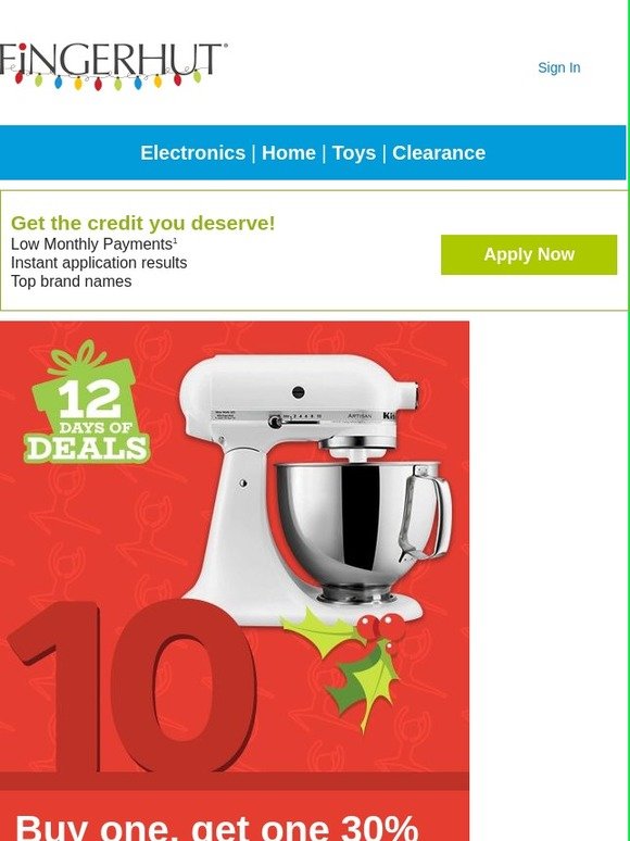 Fingerhut: Fingerhut: LAST CHANCE – BOGO 30% OFF Kitchen items | Milled