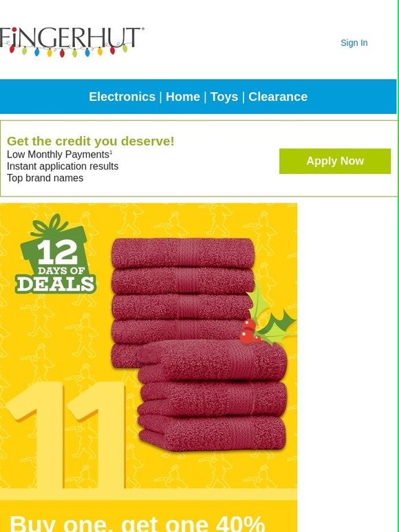 Fingerhut: Fingerhut: ENDS TONIGHT – BOGO 40% OFF Bed & Bath items | Milled