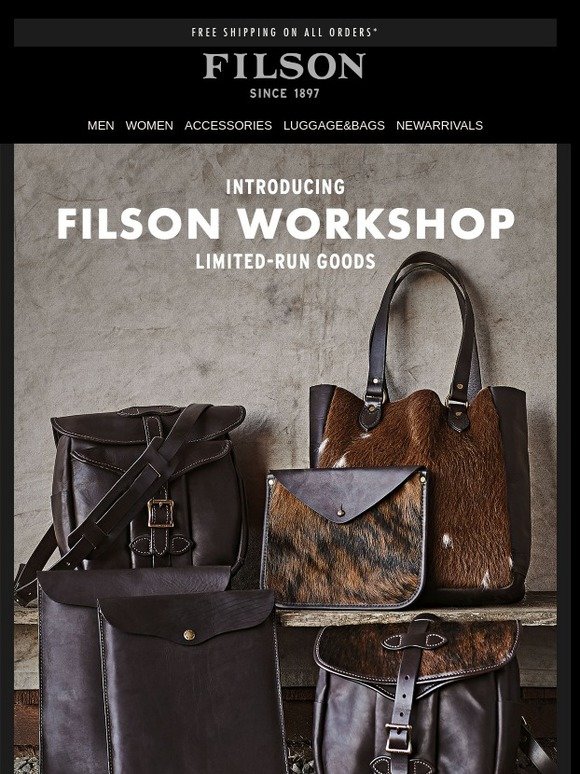 Filson: Introducing Filson Workshop: Craftsman-Made Bags & Cases | Milled