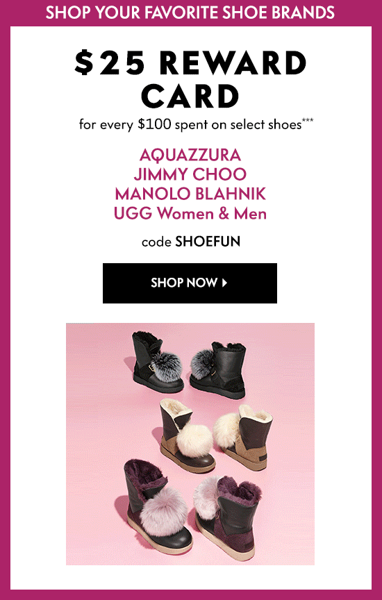 Neiman Marcus: $25 reward card for every $100 spent on your favorite ...