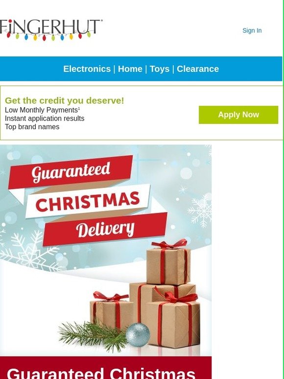 Fingerhut: Fingerhut: Order before NOON TODAY CT for Christmas Delivery ...