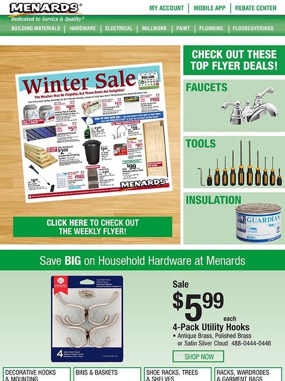 Menards: Check Out These Great Winter Savings! | Milled