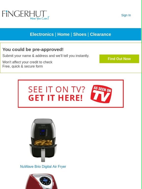 Fingerhut: Fingerhut: Shop over 100 As Seen On TV items! | Milled