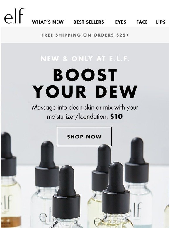 Elf Cosmetics: NEW! Hydrating & Sunkissed Booster Drops | Milled