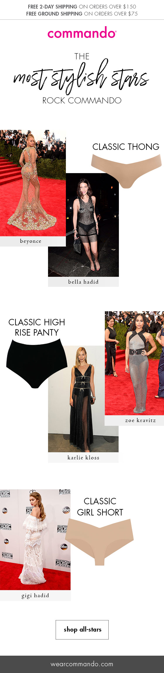 Commando: iconic red carpet moments | Milled