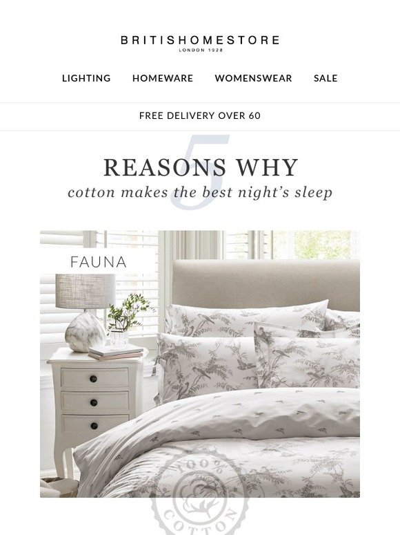 BHS: 5 reasons to love cotton bedding! | Milled