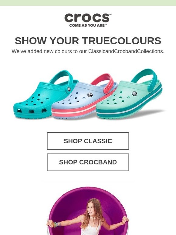 Crocs: New colours in our two most popular styles: Classic and Crocband ...