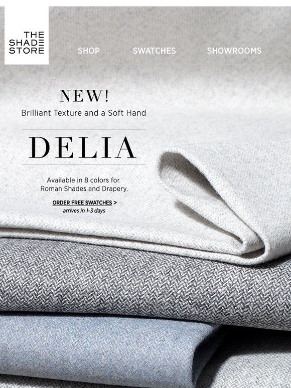 The Shade Store: NEW! Say Hello to Delia... | Milled